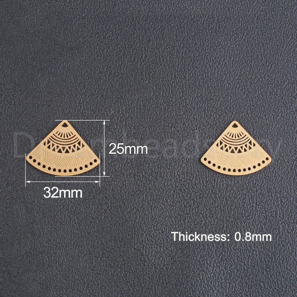 4-200 Pcs Multi Holes Connector Fan Shape Brass Dangle Finding - Etsy