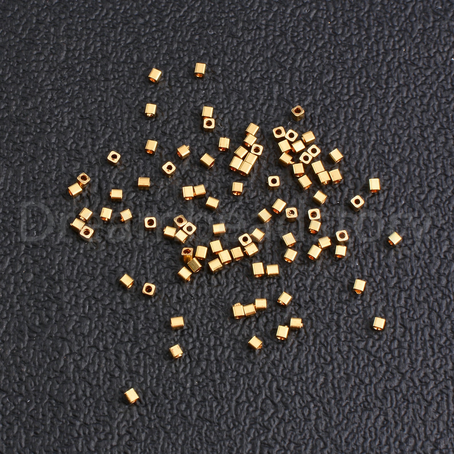 100-5000 Pcs Brass Tiny Cube Beads/ Mini Small 1.5mm Square | Etsy