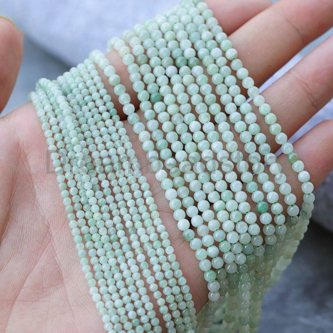Grade A Natural Burma Jadeite Gemstone Beads for Jewelry | Etsy