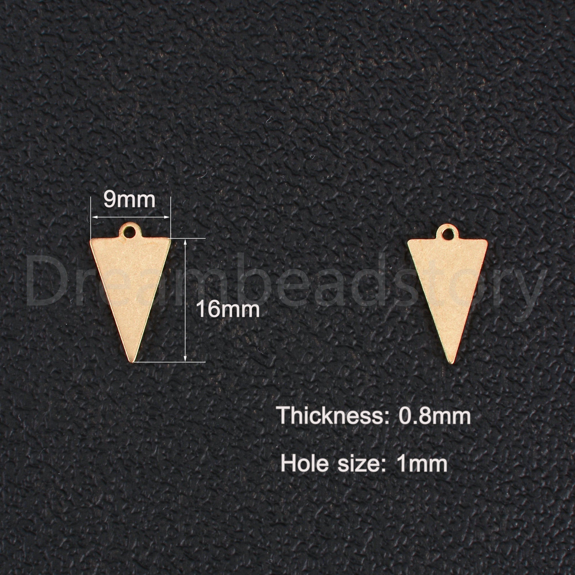 50-1000 Pcs Brass Triangle Stamping/ Small Size Blank Tags/ Geometric ...
