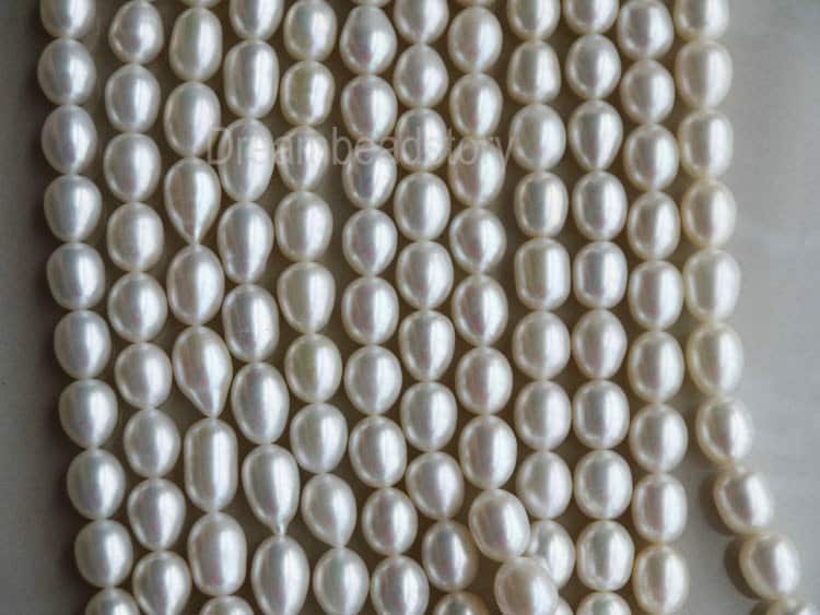 Loose Pearl Beads Pearl String Pearl Strand Rice Pearls - Etsy