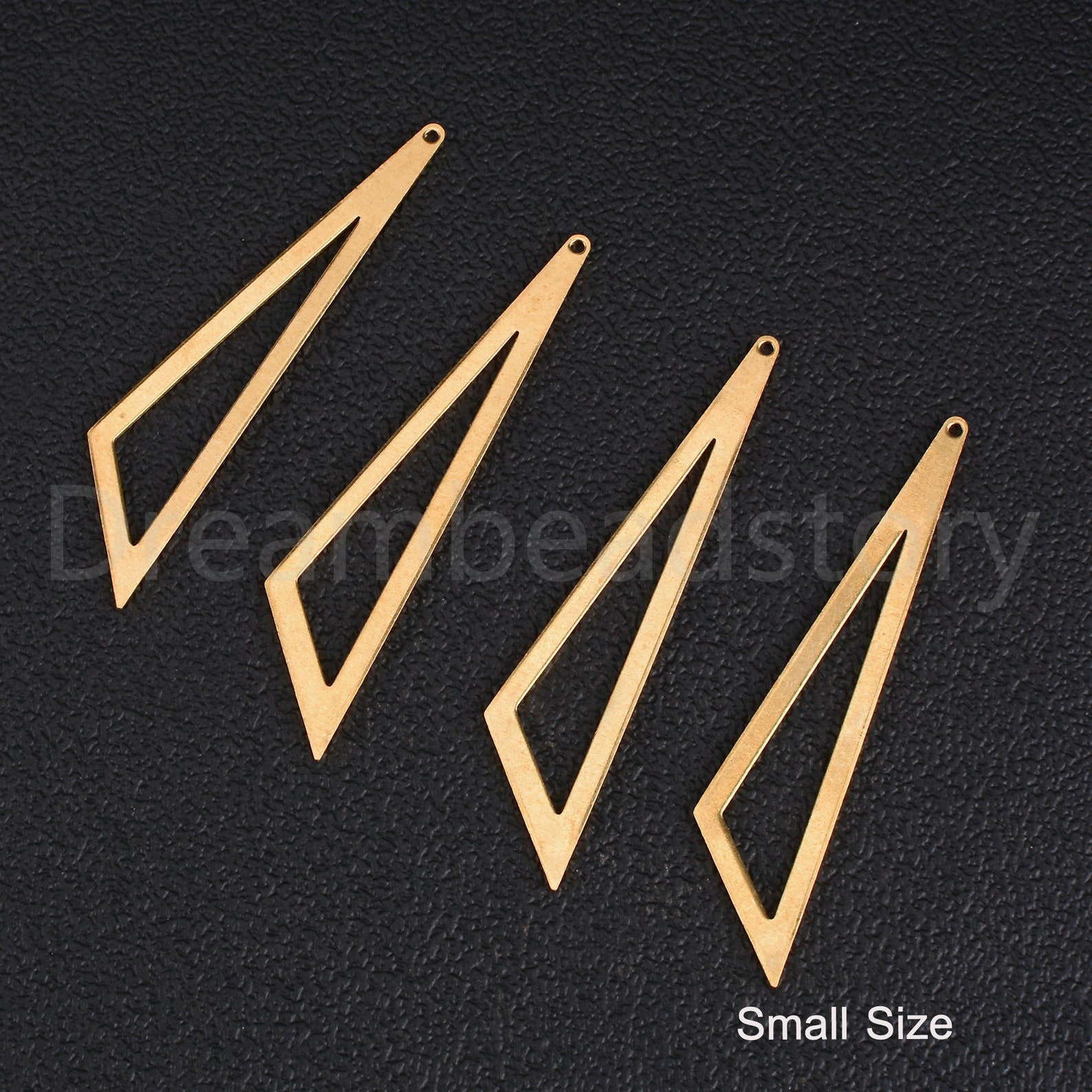 10-200 Pcs Extra Large Long Triangle Charm Pendant for Craft - Etsy
