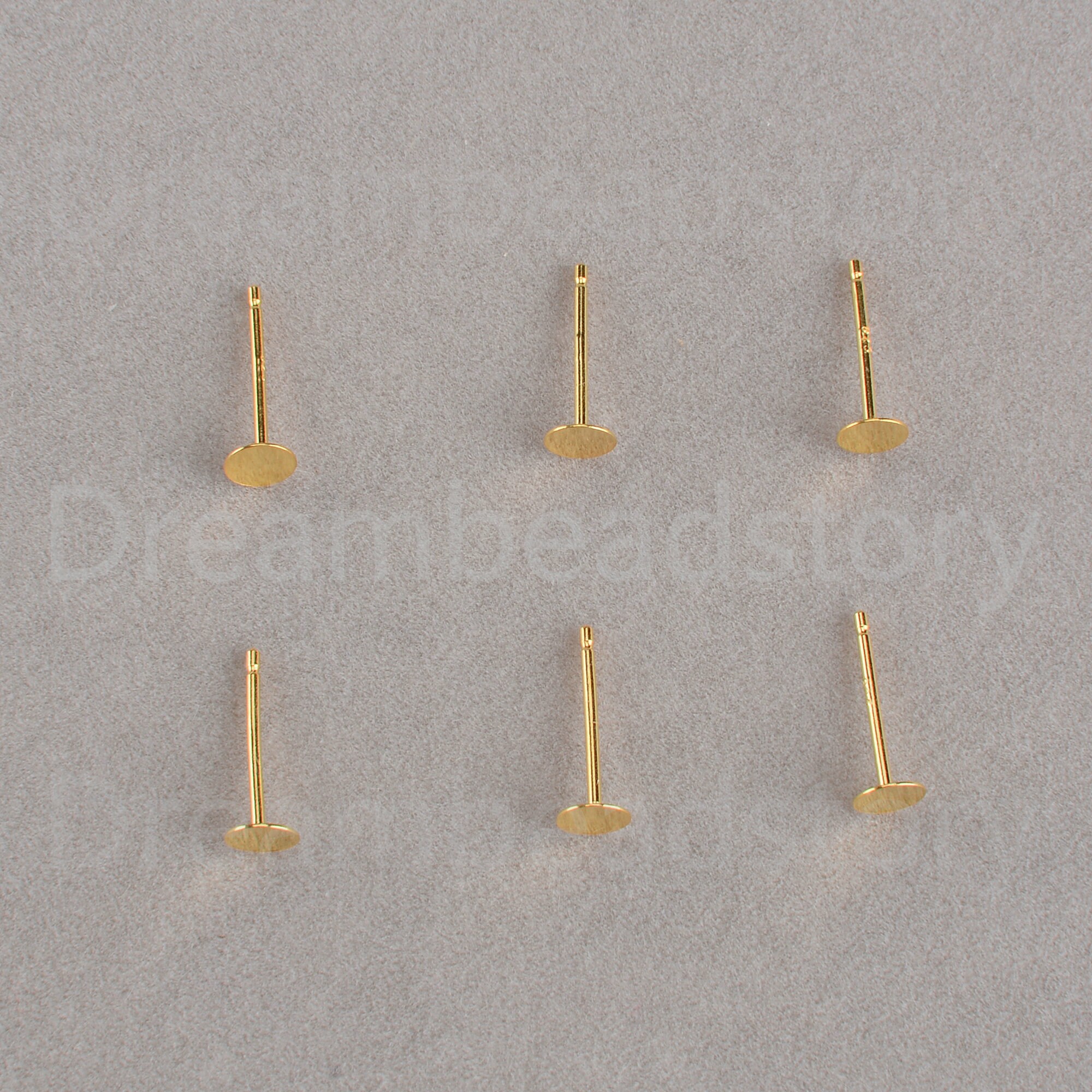 2-50 Pairs Earring Stud Post/small Flat Back Ear Post/ Blank - Etsy