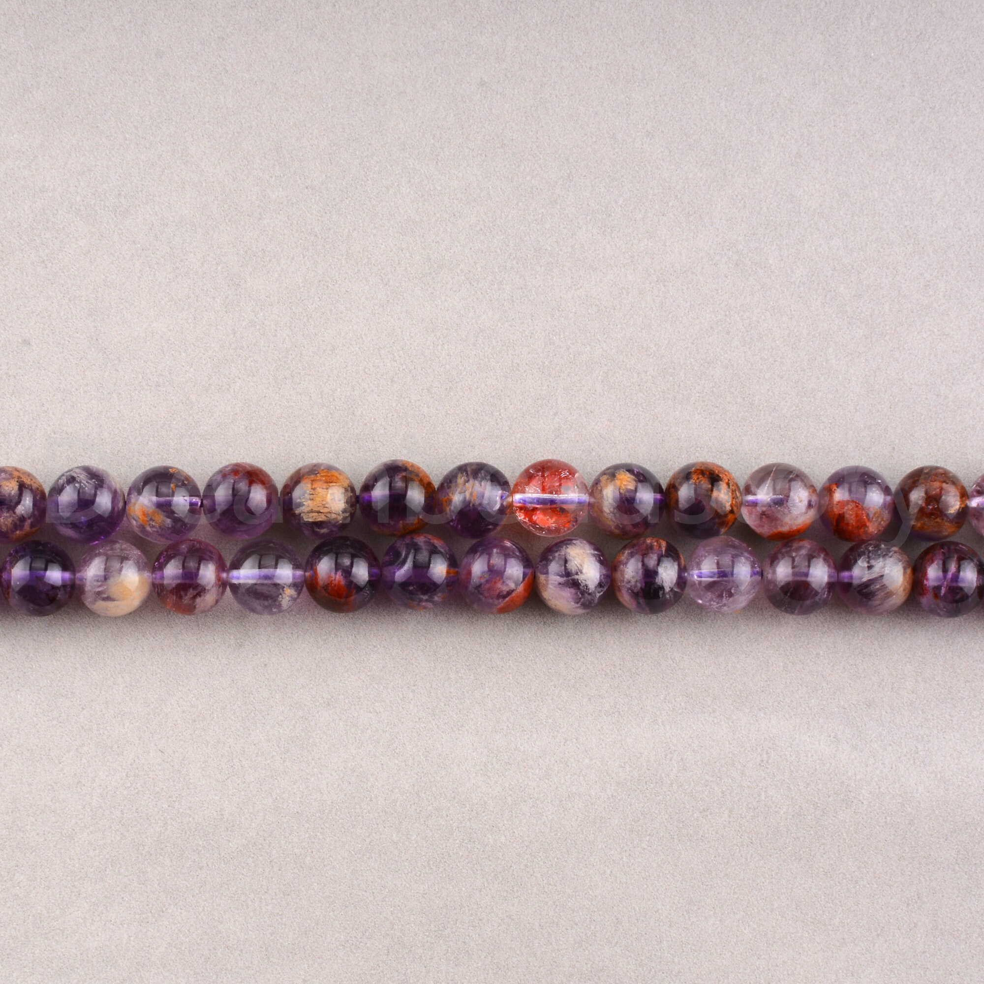 Natural Purple Ghost Phantom Quartz Crystal Healing Beads for - Etsy