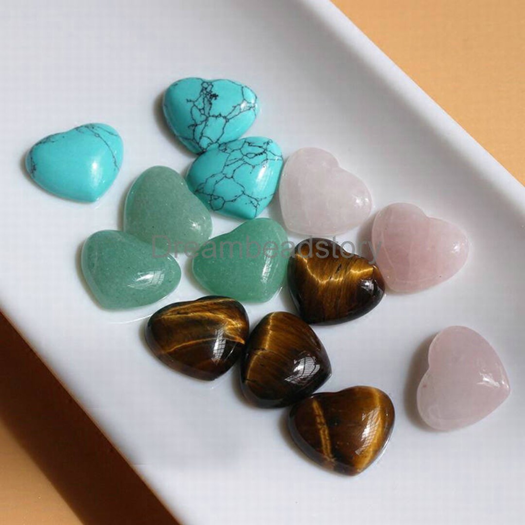 4-100 Pieces Heart Cabochons Bulk Wholesale Small Heart Shape - Etsy