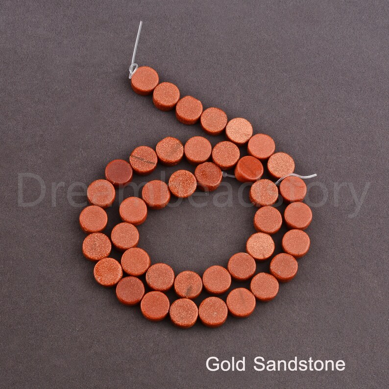 Gemstone Button Beads Natural Rose Quartz/ Tiger Eye/ Agate/ | Etsy