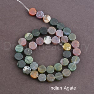 Gemstone Button Beads Natural Rose Quartz/ Tiger Eye/ Agate/ Imit ...