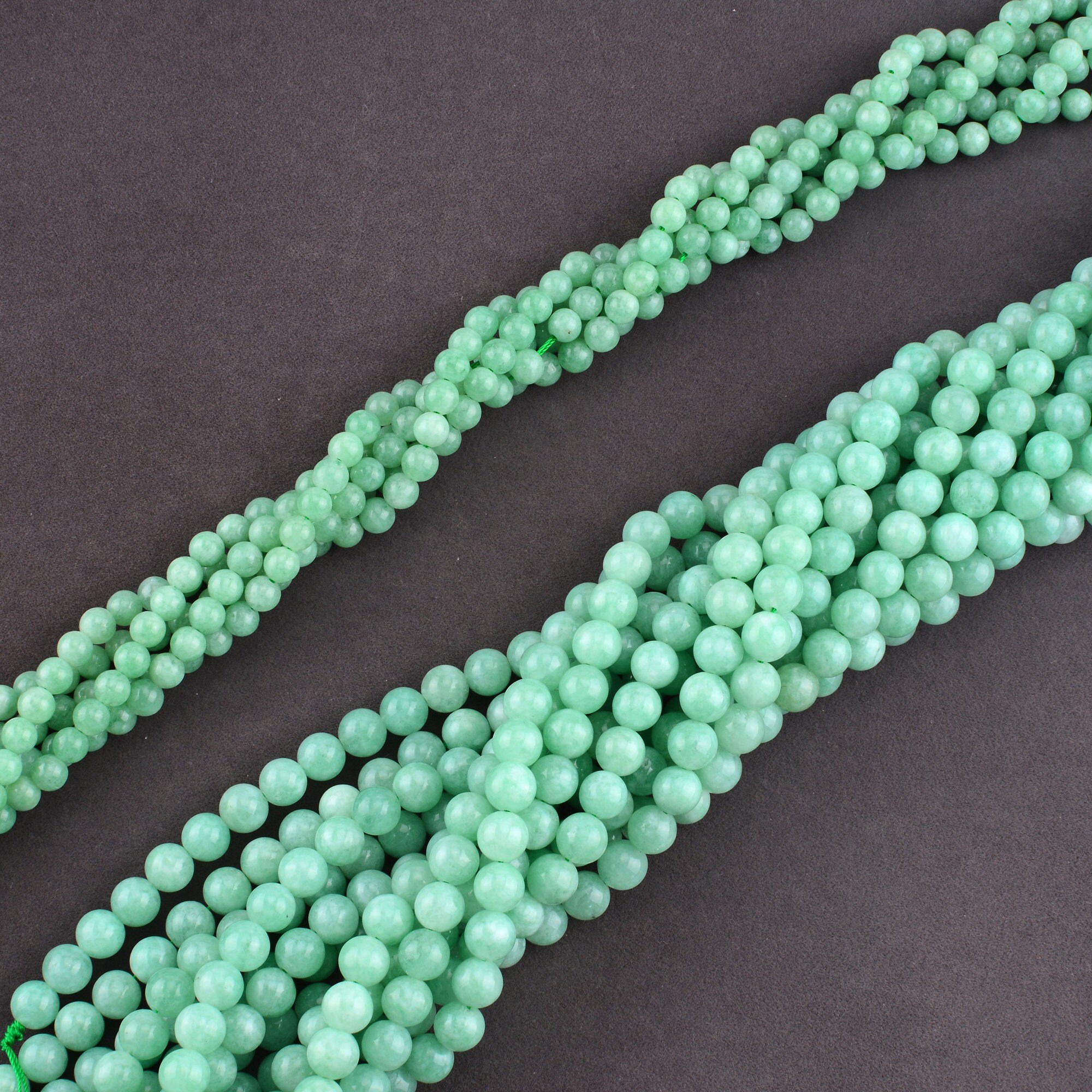 Natural Burma Jadeite Round 6mm 8mm 10mm 12mm Green Gemstone | Etsy