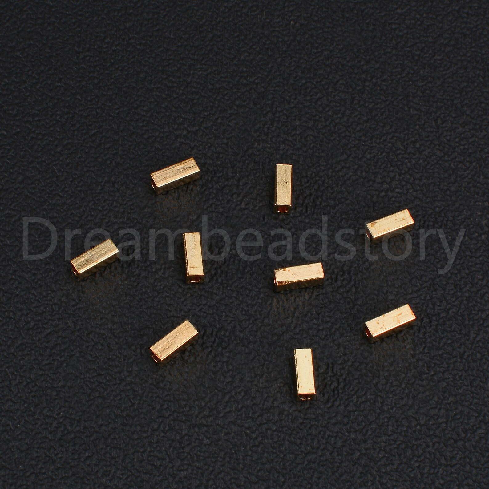 50-1000 Pcs Raw Brass Rectangle Spacer Beads/ Rectangular - Etsy