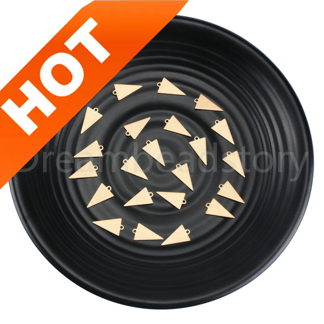 50-1000 Pcs Brass Triangle Stamping/ Small Size Blank Tags/ Geometric ...