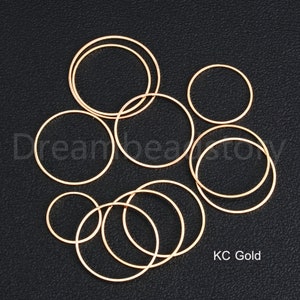 20-500 Pcs Round Circle Ring for Earrings Making 20mm 25mm 30mm 35mm ...