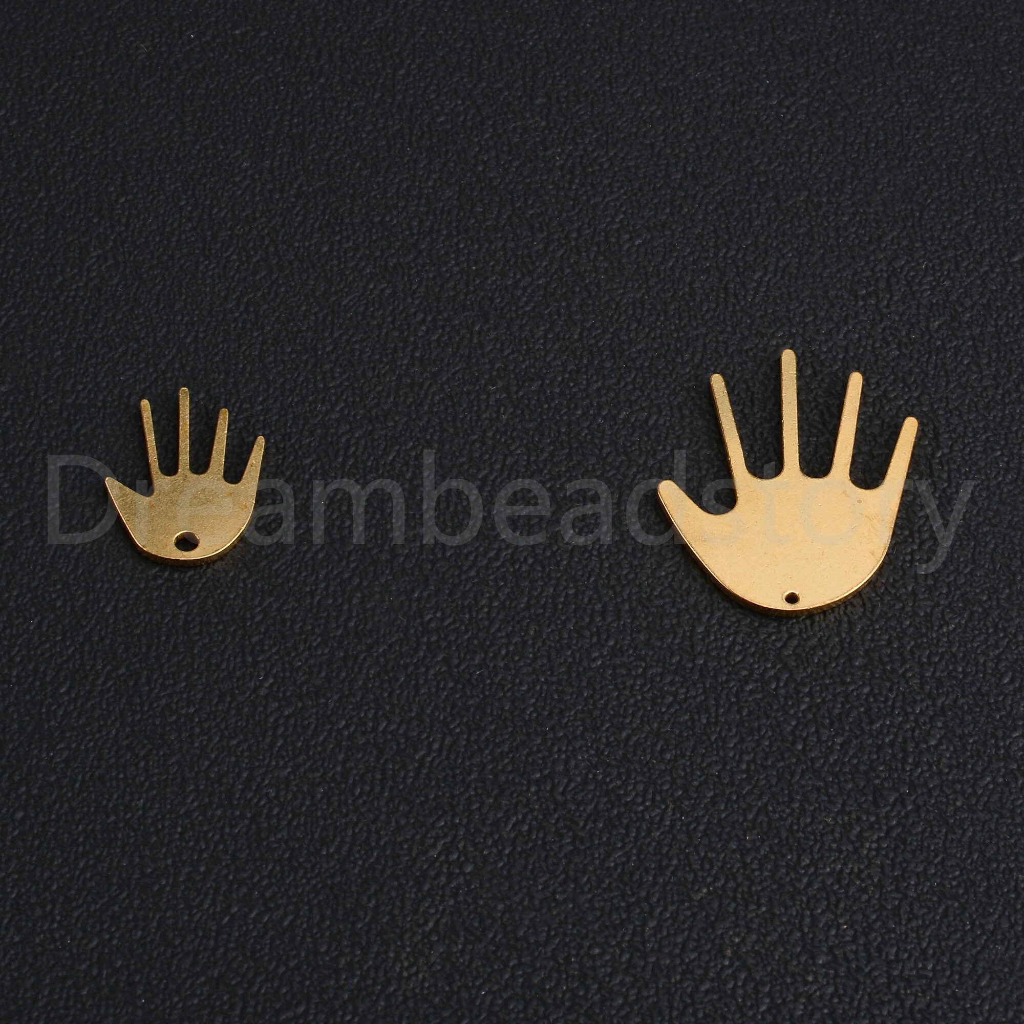 5-100 Pcs Raw Brass Hamsa Hand/ Fatima Hand/ Palm/ Crooked | Etsy