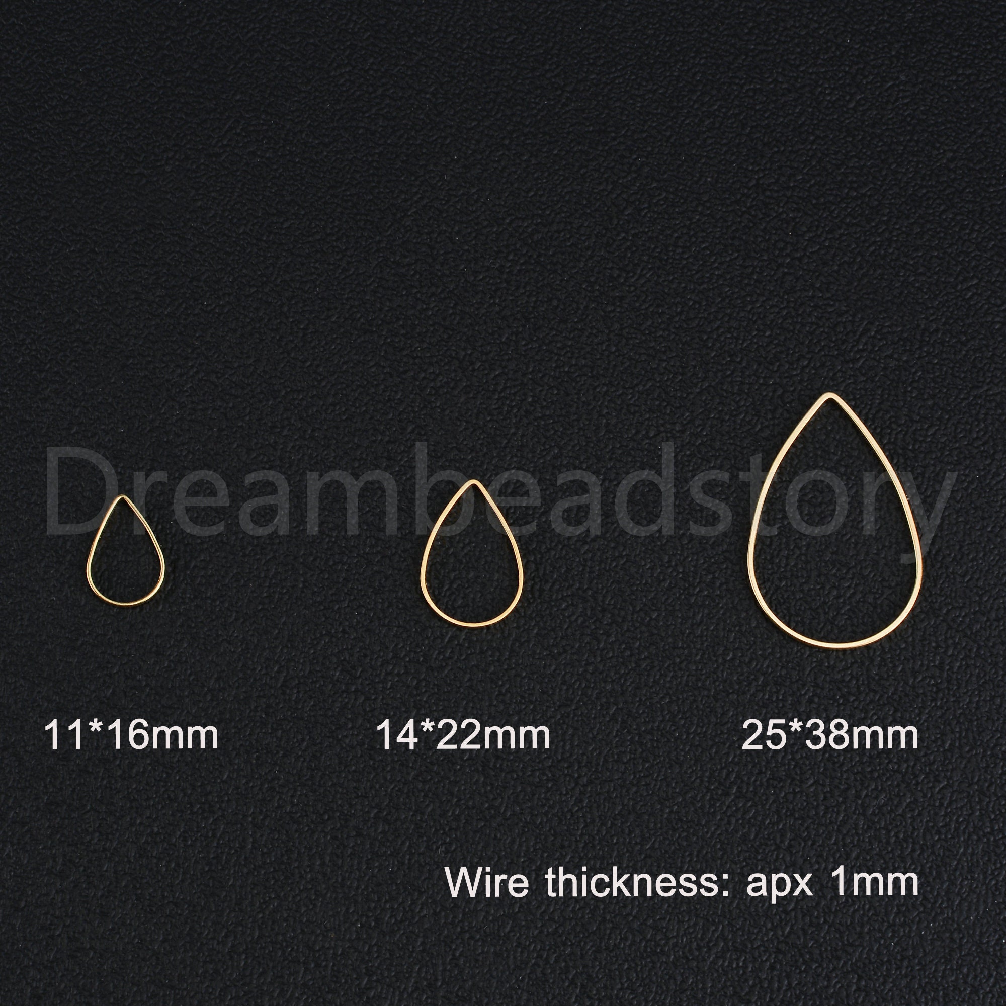 100-1000 Pcs Raw Brass Large Teardrop Charms Hollow Drop | Etsy