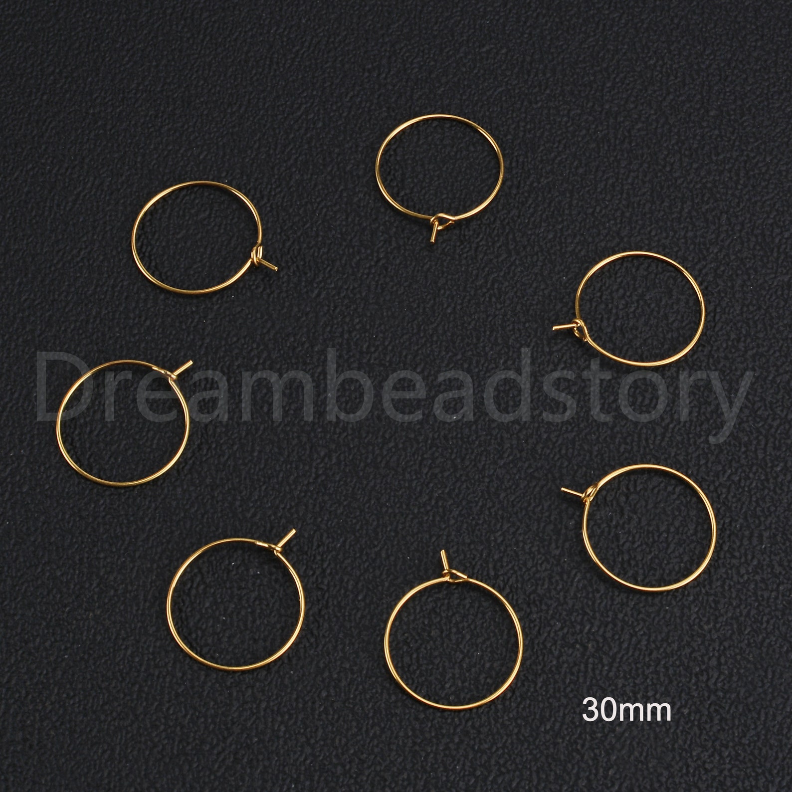 20-500 Pcs Raw Brass Earring Hoops 20mm 30mm 40mm 50mm Round | Etsy