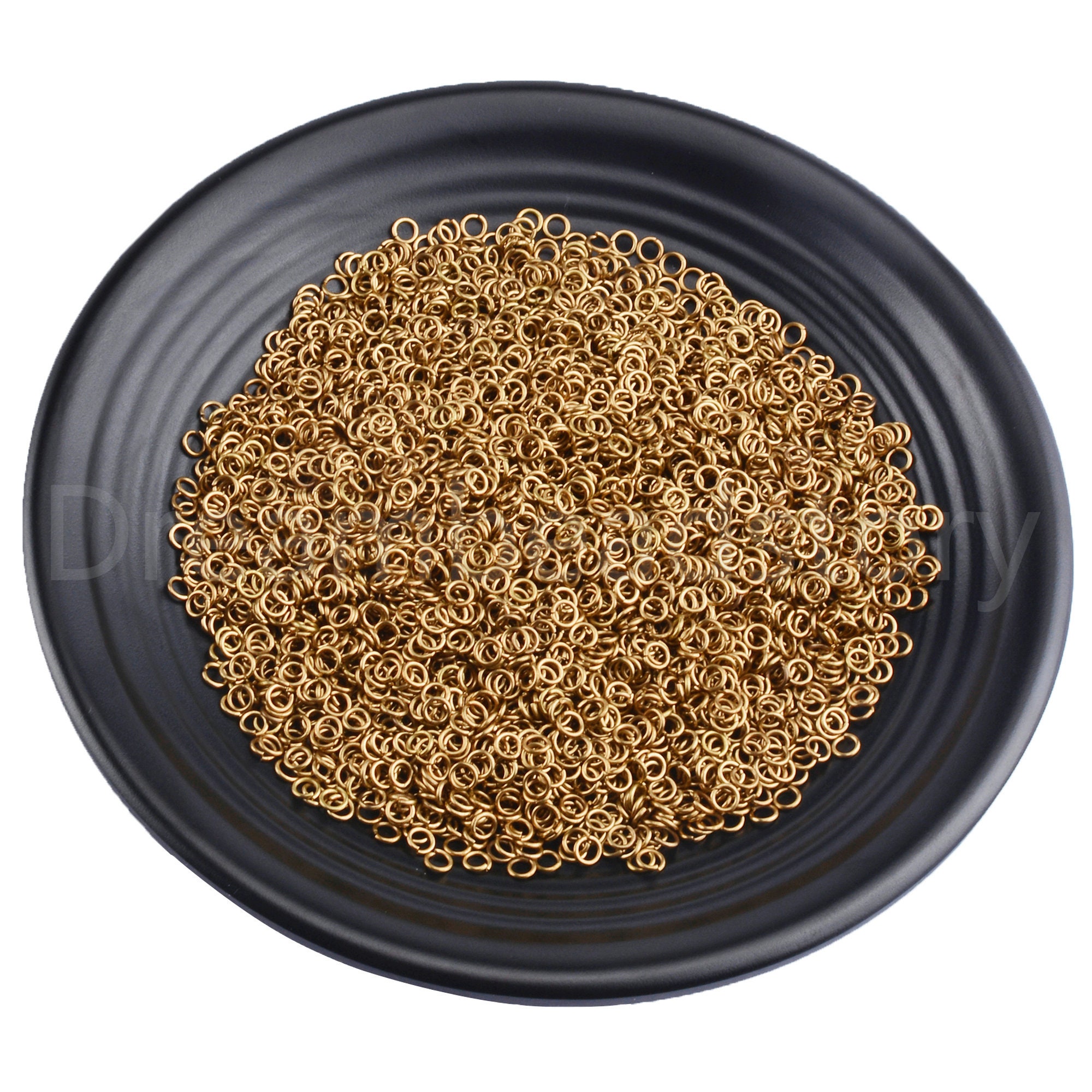 10-500g Raw Brass Round Circle Jump Ring Link Connector | Etsy