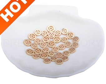Brushed Gold Copper Roundel Rondelle Saucer 6mm 8mm 10mm 8 Inch Strand ...