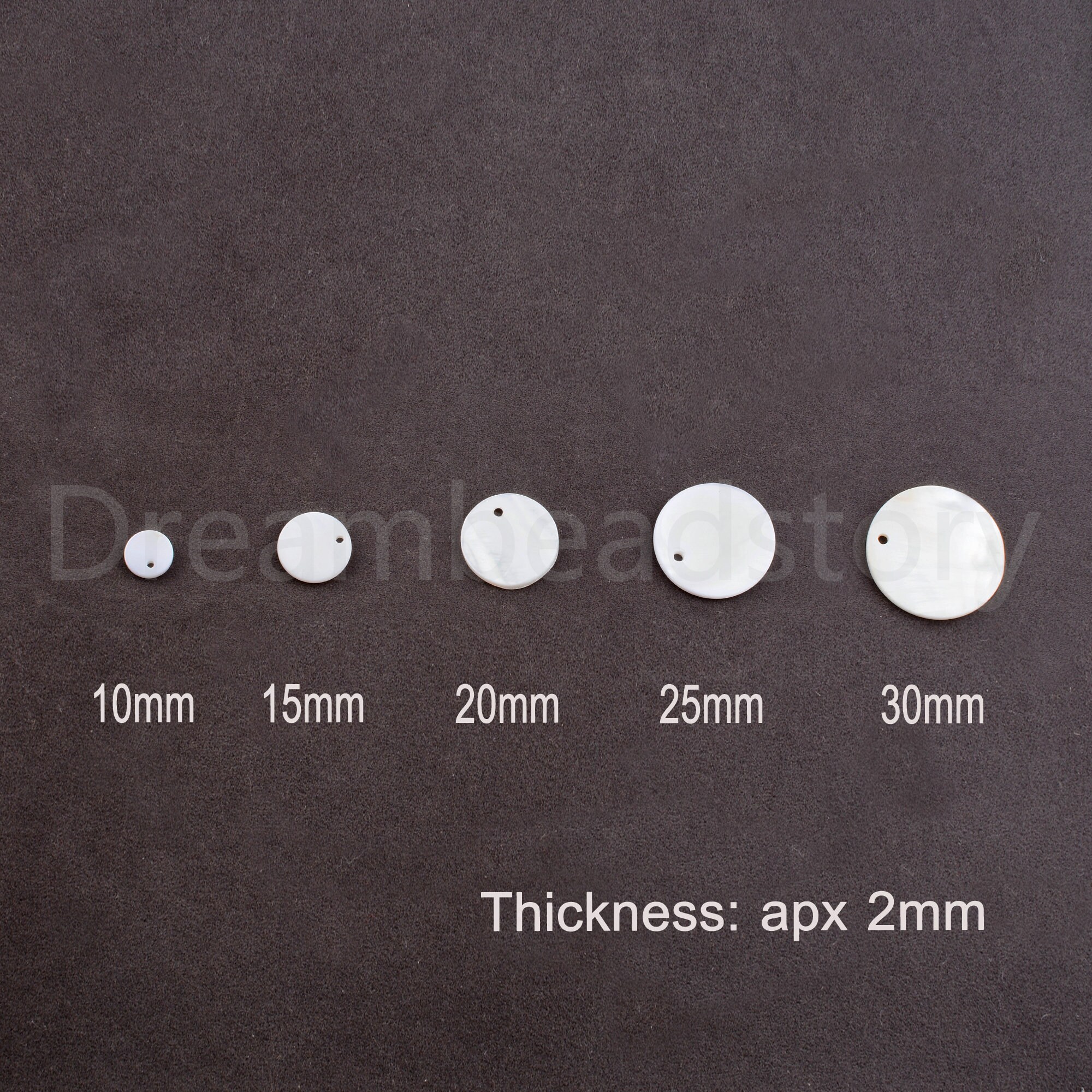 20-500 Pcs Natural Australia White Shell Round Circle Flat - Etsy