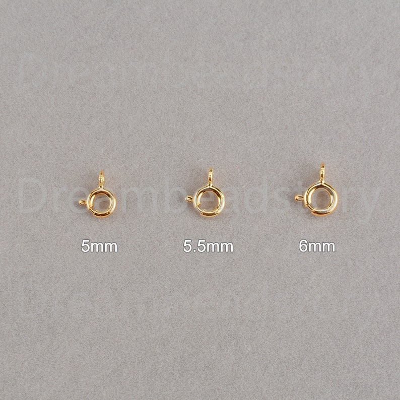 2-100 Pcs 925 Sterling Silver/ Gold Plated Spring Clasp/ Round - Etsy