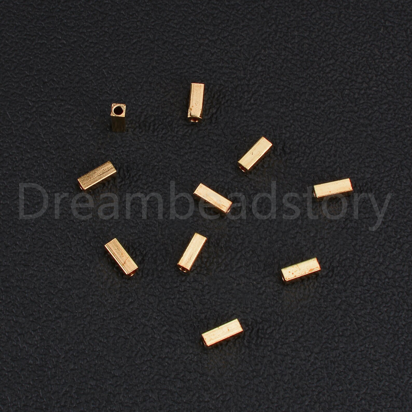 50-1000 Pcs Raw Brass Rectangle Spacer Beads/ Rectangular | Etsy