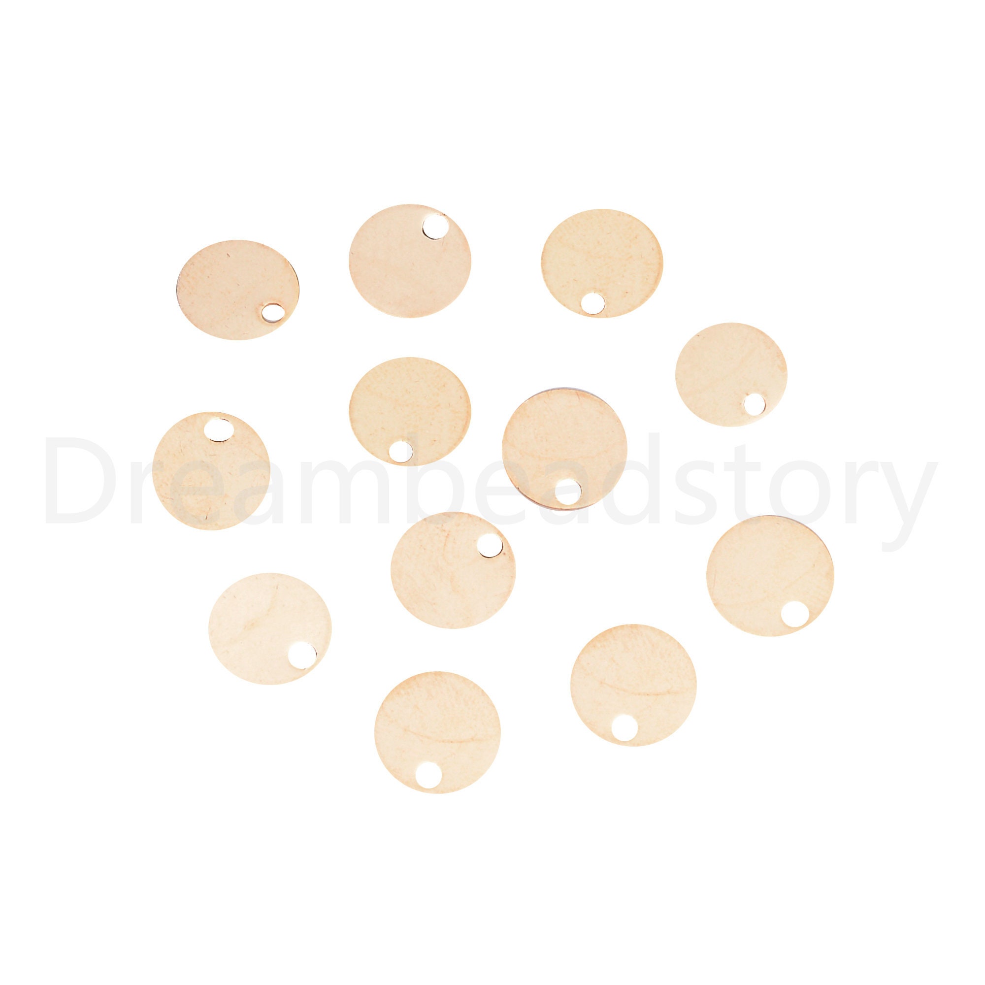 20-500 Pcs Flat Round Blank Disc Stamping Findings White Gold/ | Etsy