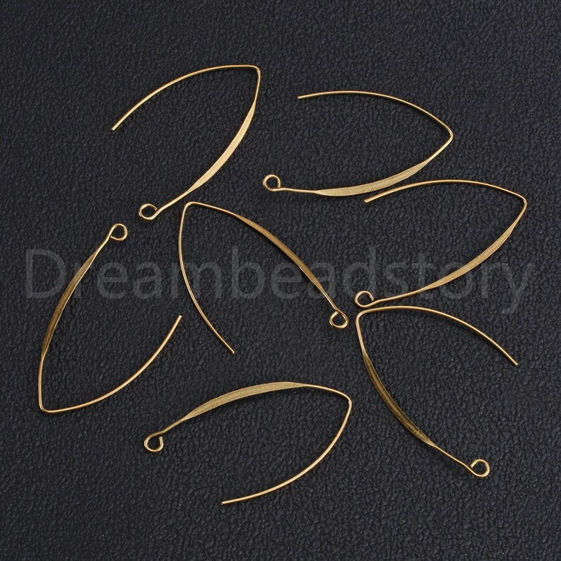 20-1000 Pcs Raw Brass Large Size 50mm French Hook Component - Etsy