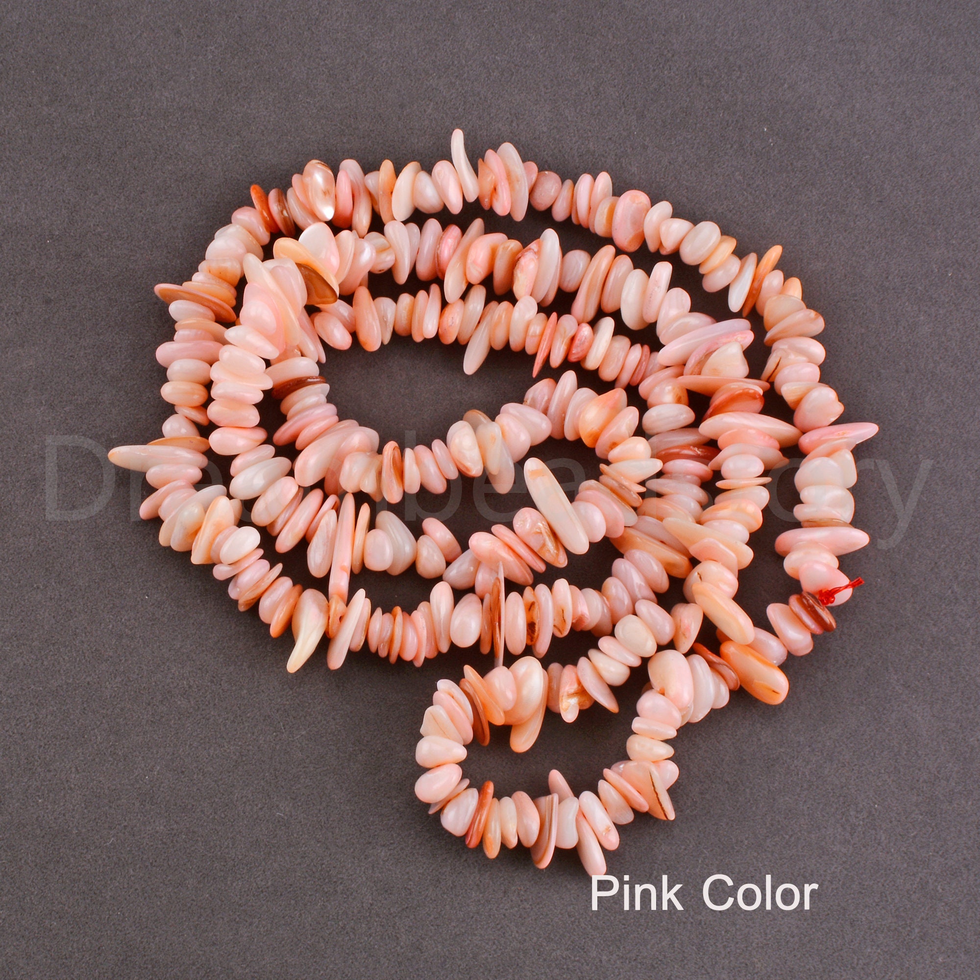 Long Strand Shell Chips Beads Lots Wholesale Green/ Pink/ - Etsy UK