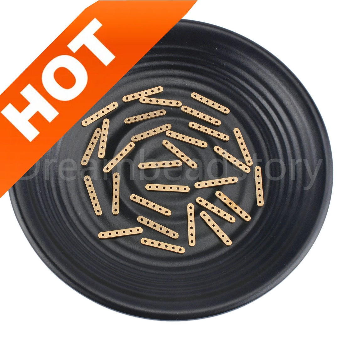 10-500 Pcs Separator Bar/ End Bar/ Raw Brass 6 Holes Multi - Etsy UK