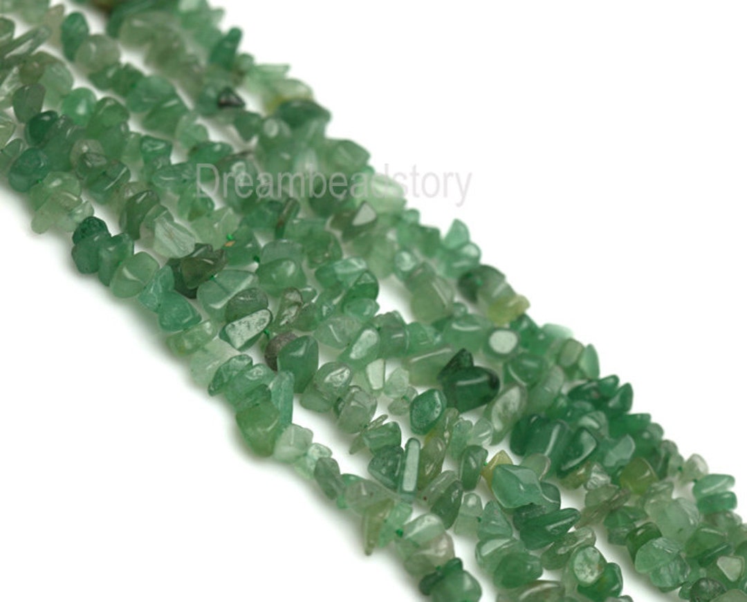 Green Aventurine Chips, Natural Aventurine Chip Beads, Green Gemstone ...