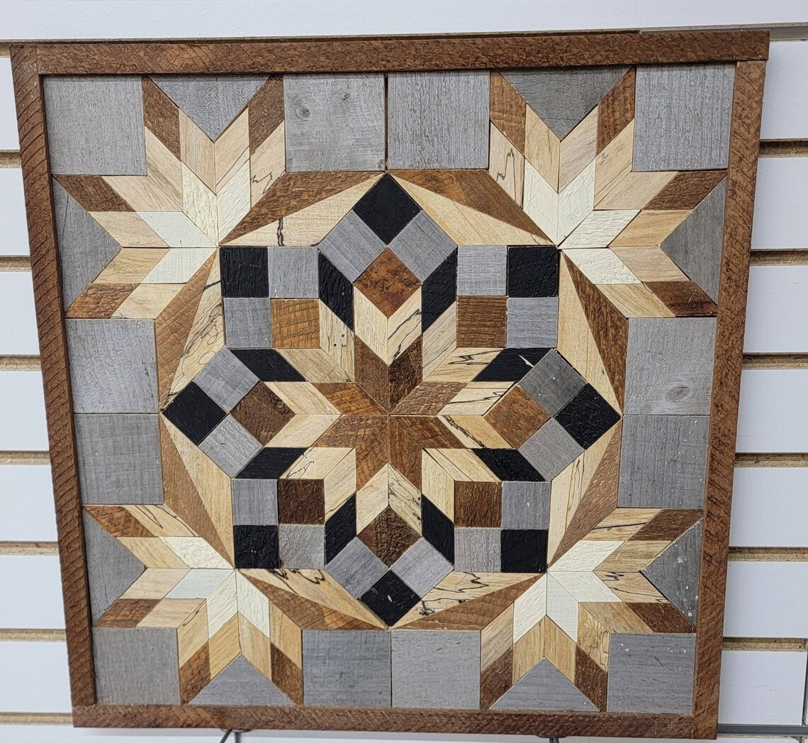 Handcrafted Amish Made Wood Barn Quilt 22x22 Square - Etsy