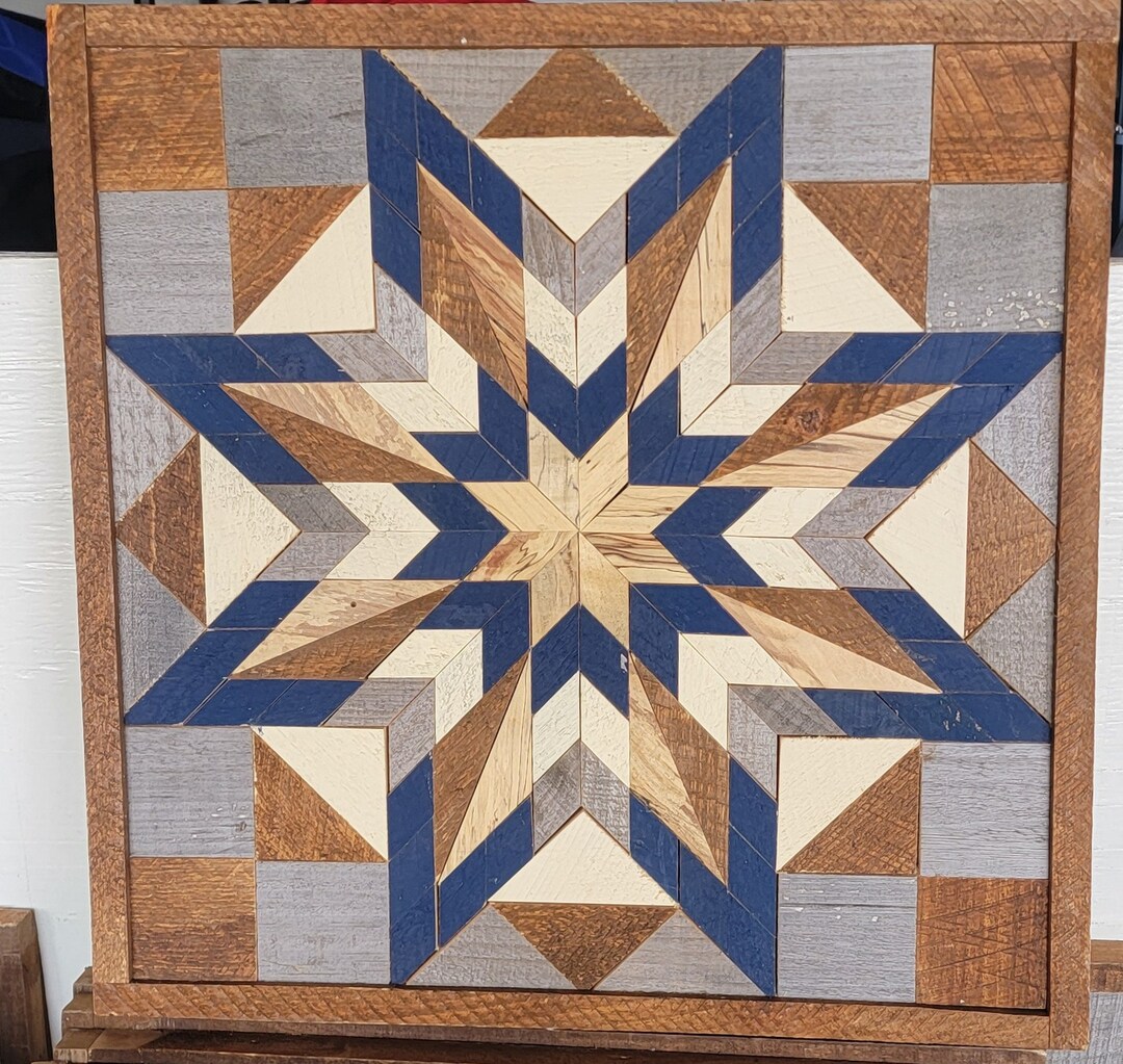 Handcrafted Amish Made Wood Barn Quilt 22x22 Square - Etsy