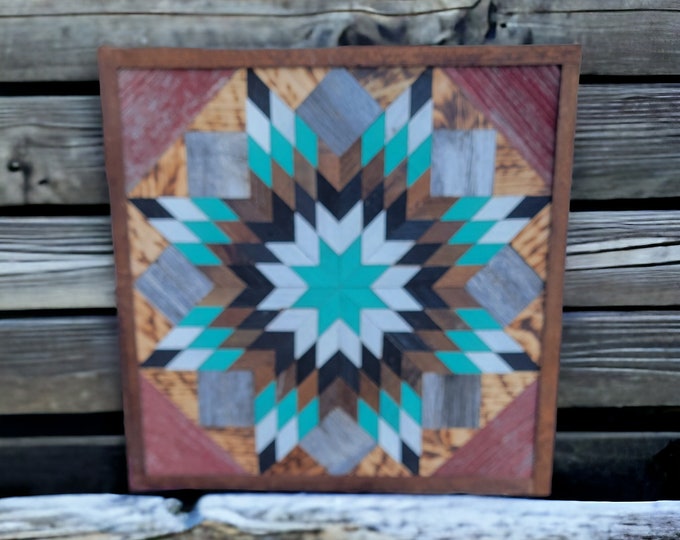 Handcrafted Amish Made Wood Barn Quilt - 22x22" Square - Etsy