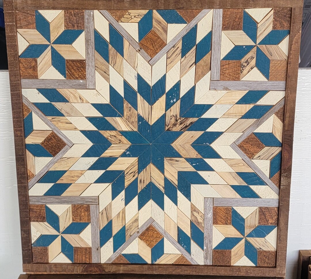 Handcrafted Amish Made Wood Barn Quilt 22x22 Square - Etsy