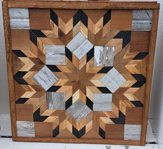 Handcrafted Amish Made Wood Barn Quilt 22x22 Square - Etsy