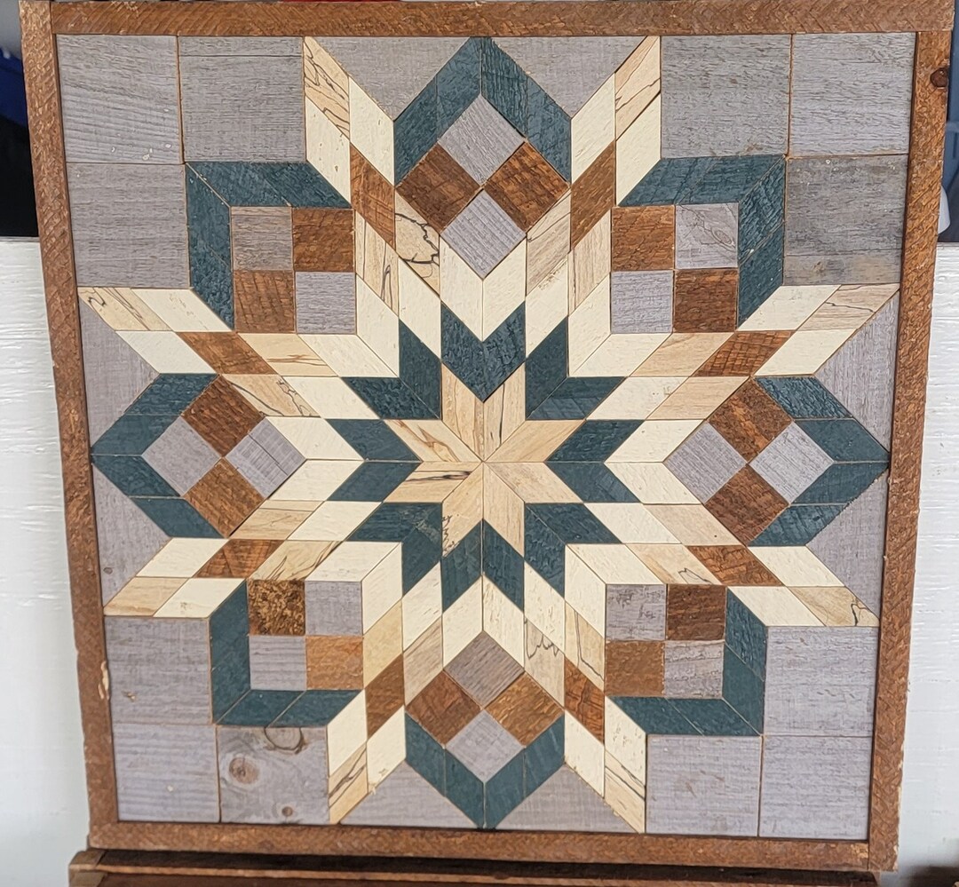 Handcrafted Amish Made Wood Barn Quilt 22x22 Square - Etsy