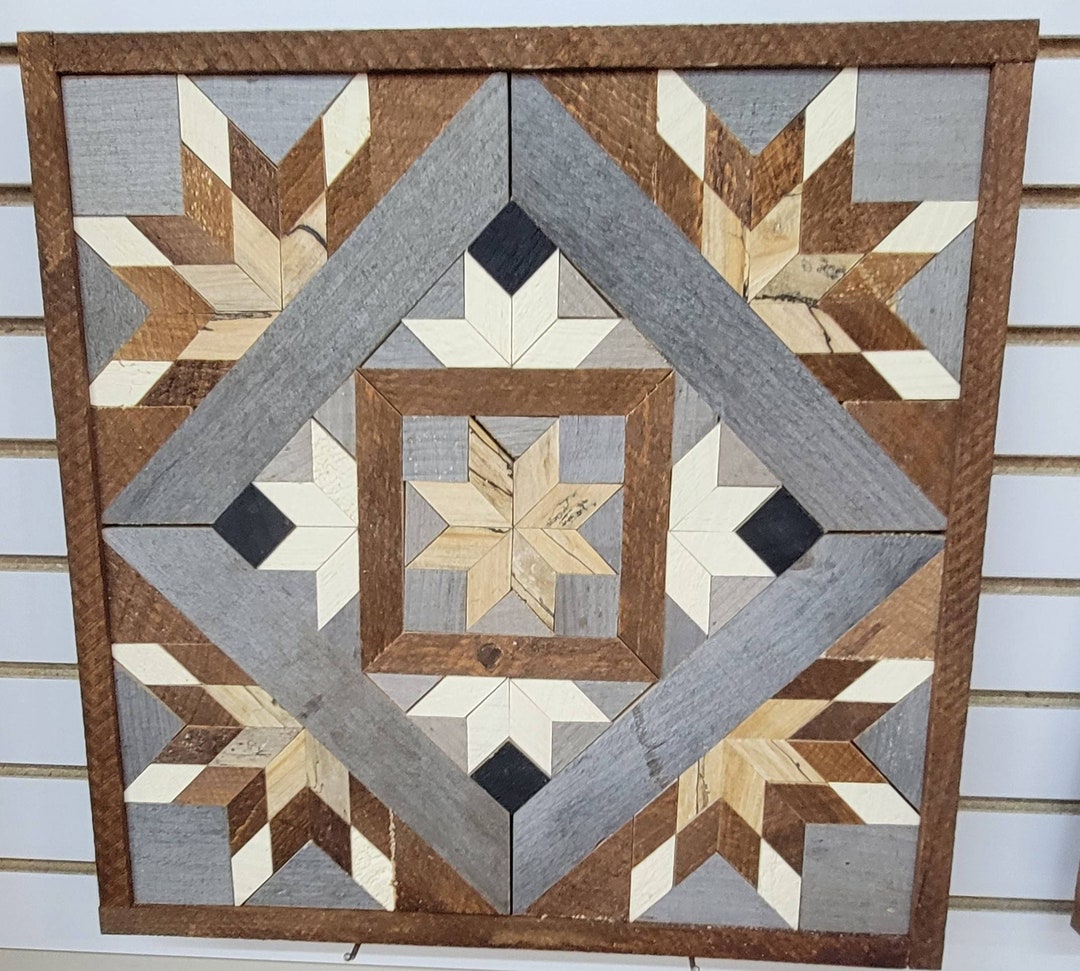 Handcrafted Amish Made Wood Barn Quilt 22x22 Square - Etsy
