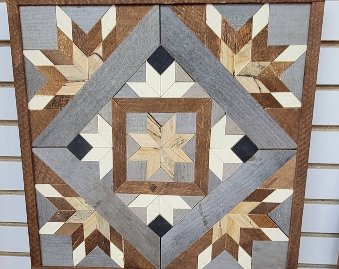 Handcrafted Amish Made Wood Barn Quilt - 22x22" Square - Etsy