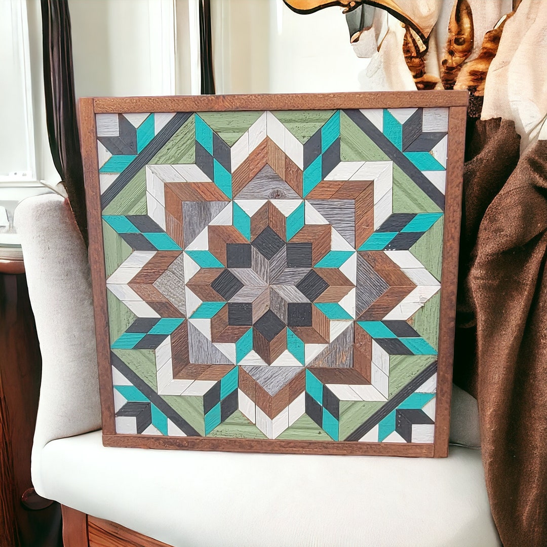 Handcrafted Amish Made Wood Barn Quilt 22x22 Square - Etsy