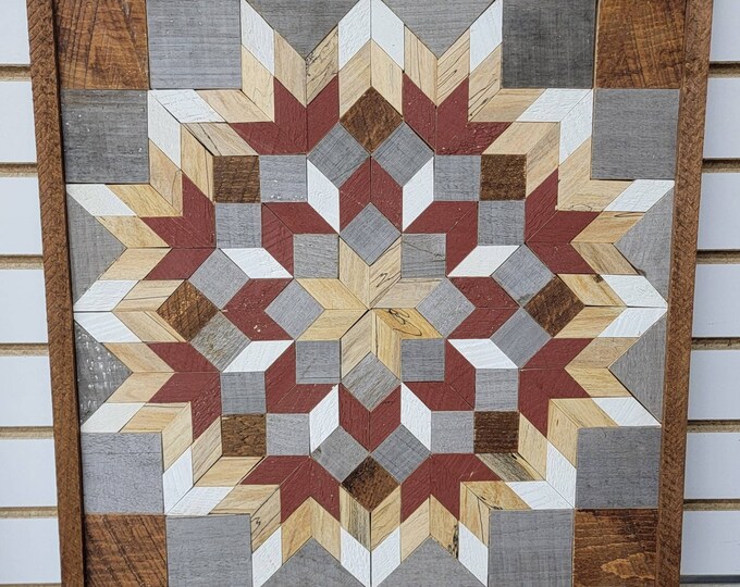 Handcrafted Amish Made Wood Barn Quilt 22x22 Square - Etsy