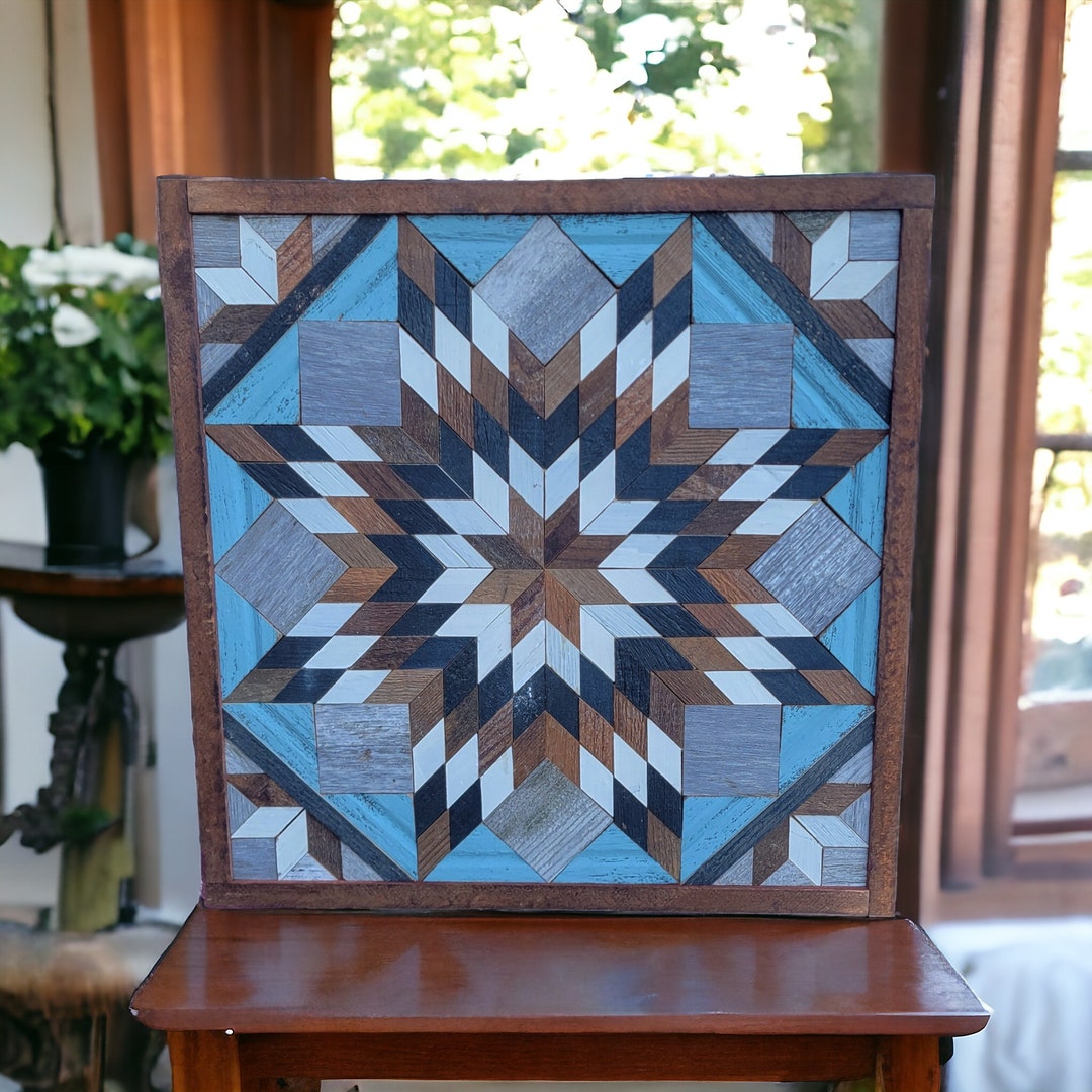 Handcrafted Amish Made Wood Barn Quilt 22x22 Square - Etsy