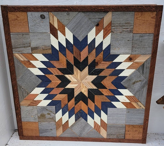 Handcrafted Amish Made Wood Barn Quilt 22x22 Square | Etsy