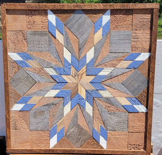 Handcrafted Amish Made Wood Barn Quilt 22x22 Square - Etsy