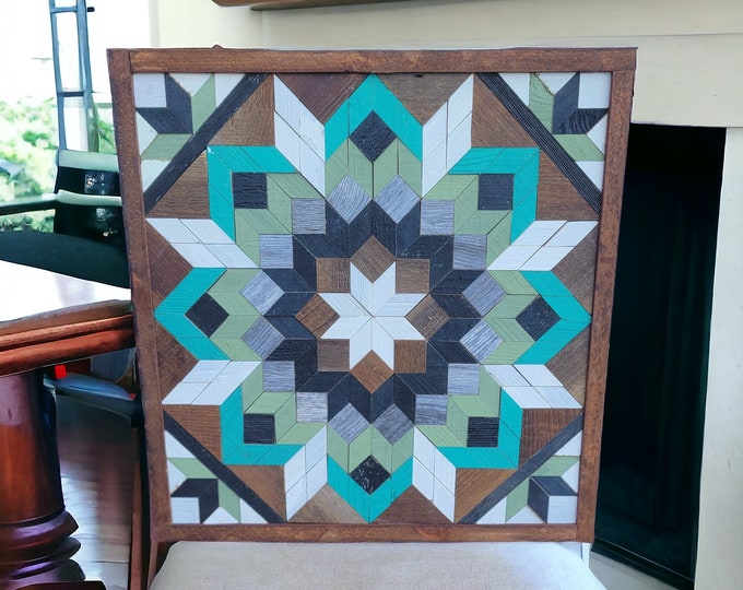 Handcrafted Amish Made Wood Barn Quilt - 22x22" Square - Etsy