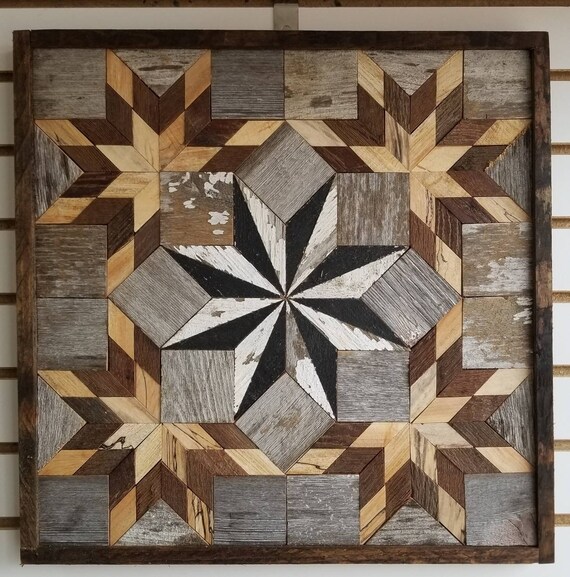 Handcrafted Amish Made Wood Barn Quilt 22x22 Square | Etsy