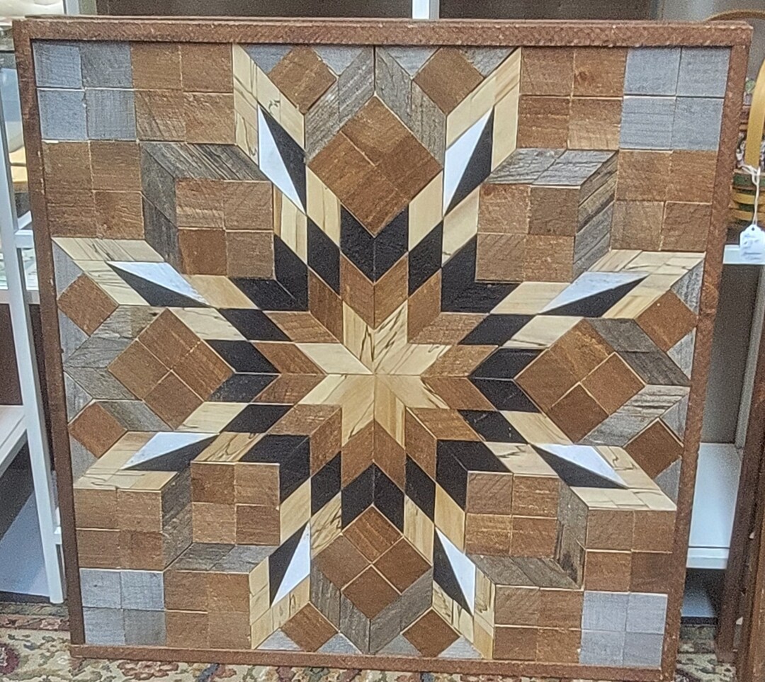 Handcrafted Amish Made Wood Barn Quilt 31x31 Square - Etsy
