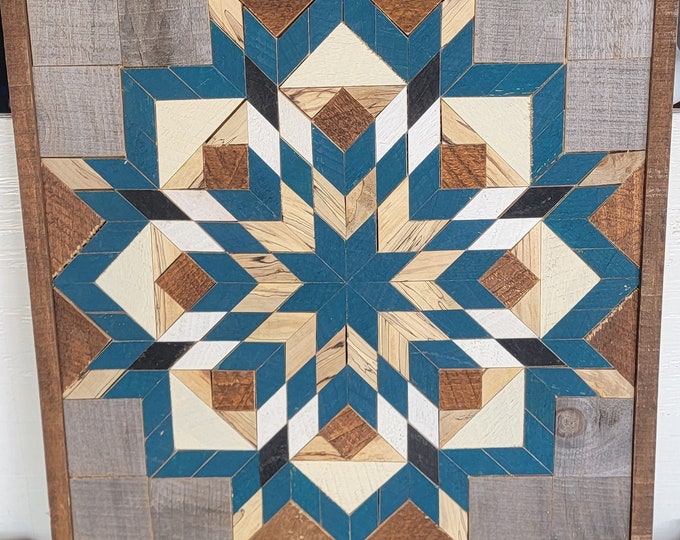 Handcrafted Amish Made Wood Barn Quilt - 22x22" Square - Etsy