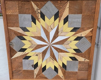 Handcrafted Amish Made Wood Barn Quilt 22x22 Square - Etsy