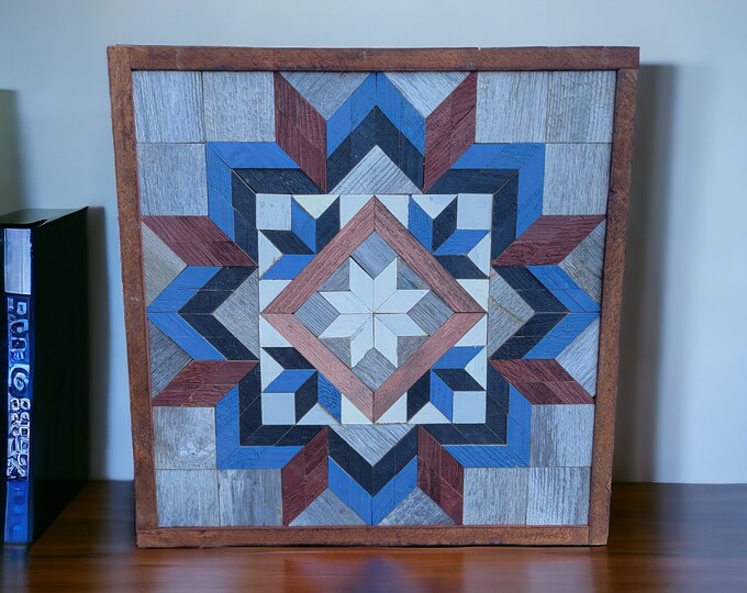 Handcrafted Amish Made Wood Barn Quilt - 22x22" Square - Etsy