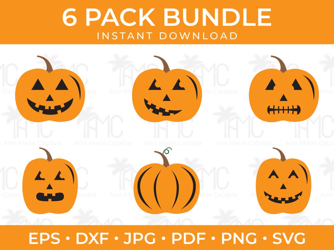Pumpkin SVG Bundle, Jack-o-lantern Svg, Halloween Svg, Cricut Svg ...