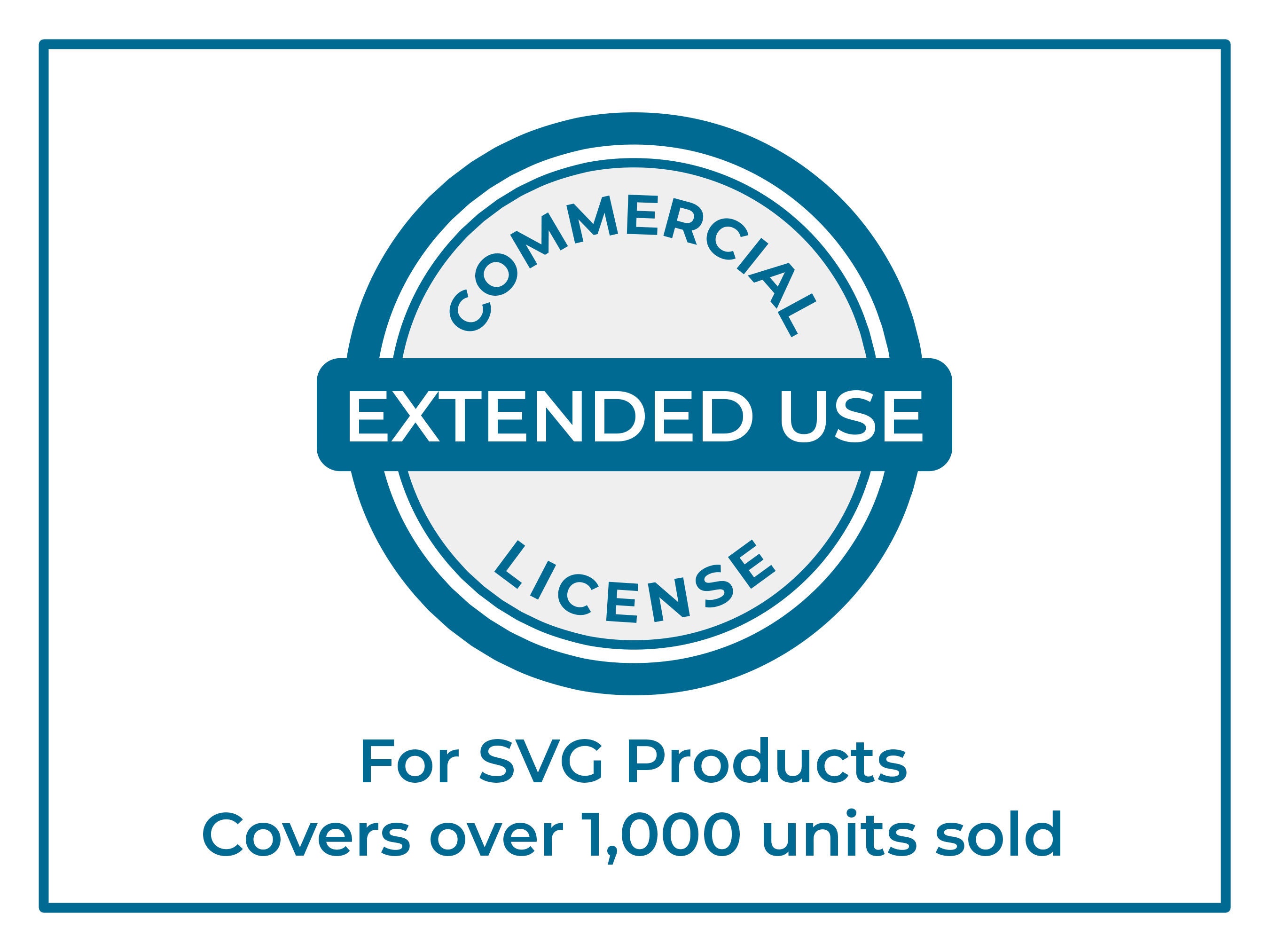 Extended Use Commercial License SVG License - Etsy