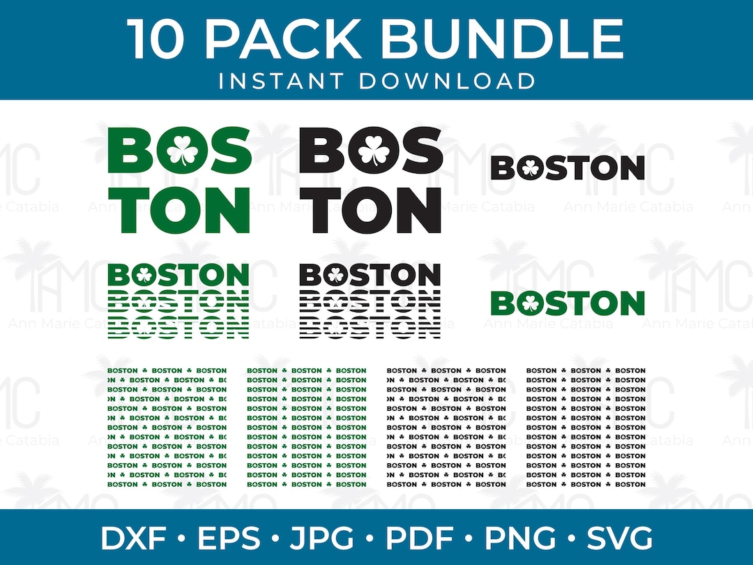 Boston SVG Bundle | Boston | Boston Life | Green and Black - Etsy